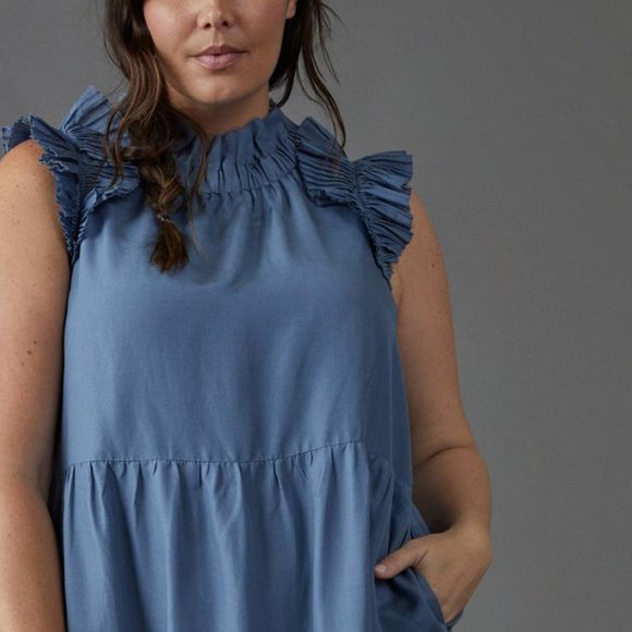 Anthropologie | Dresses | Htf Anthro Lucena Tiered Ruffled Maxi Dress ...